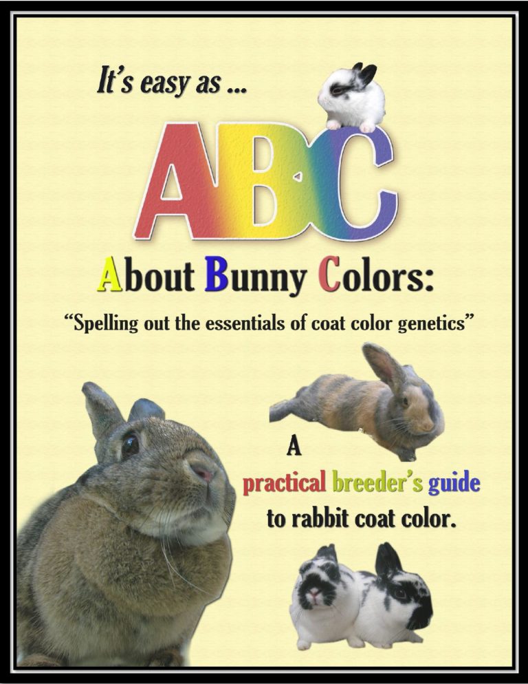 ABC About Bunny Colors: Rabbit Color Genetics Guide Book - Rabbit Smarties